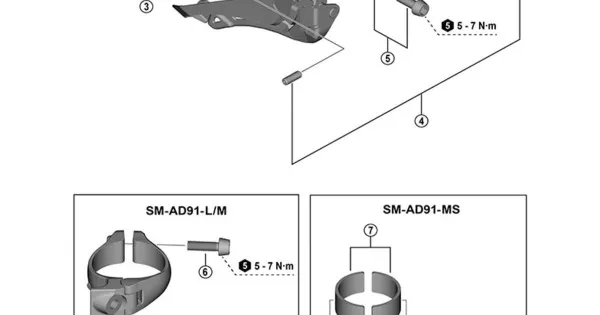 Shimano FD-R9150 support bolt and plate