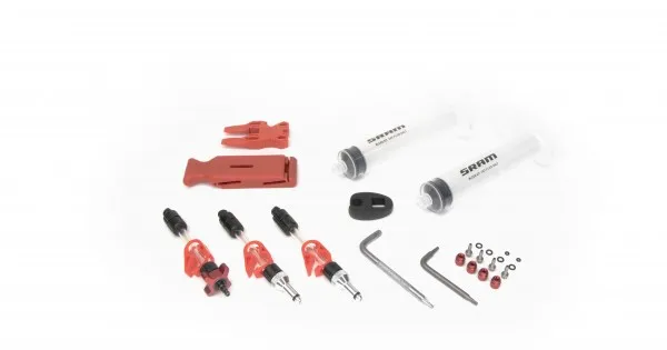 SRAM Standard Dot Brake Bleed Kit (2 Syringes/Fittings, Bleed Blocks ...
