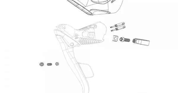 Sram Spare - Shifter Spring and Actuator Red eTap Left/Right Qty 1: BLACK